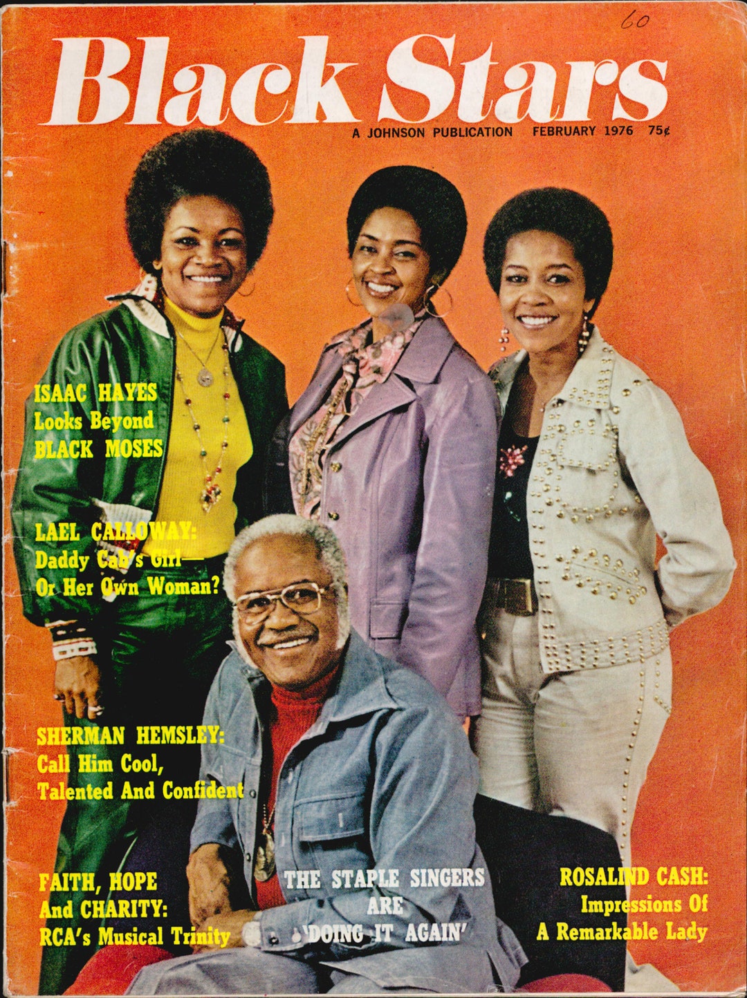 Black Stars Feb 1976 African US American Fashion Photography Magazine ...