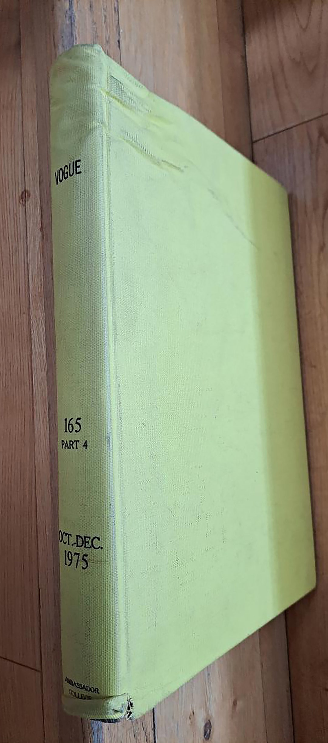 Vogue US Magazine Oct - Dec 1975 Bound Volume (165 Part 4 ) - Etsy