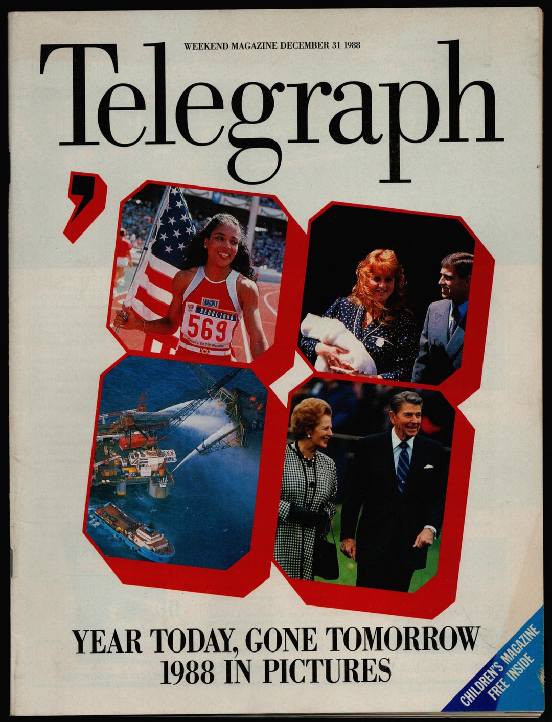 Telegraph Weekend Magazine Dec 31 1988 Year in Picture Today, Gone ...