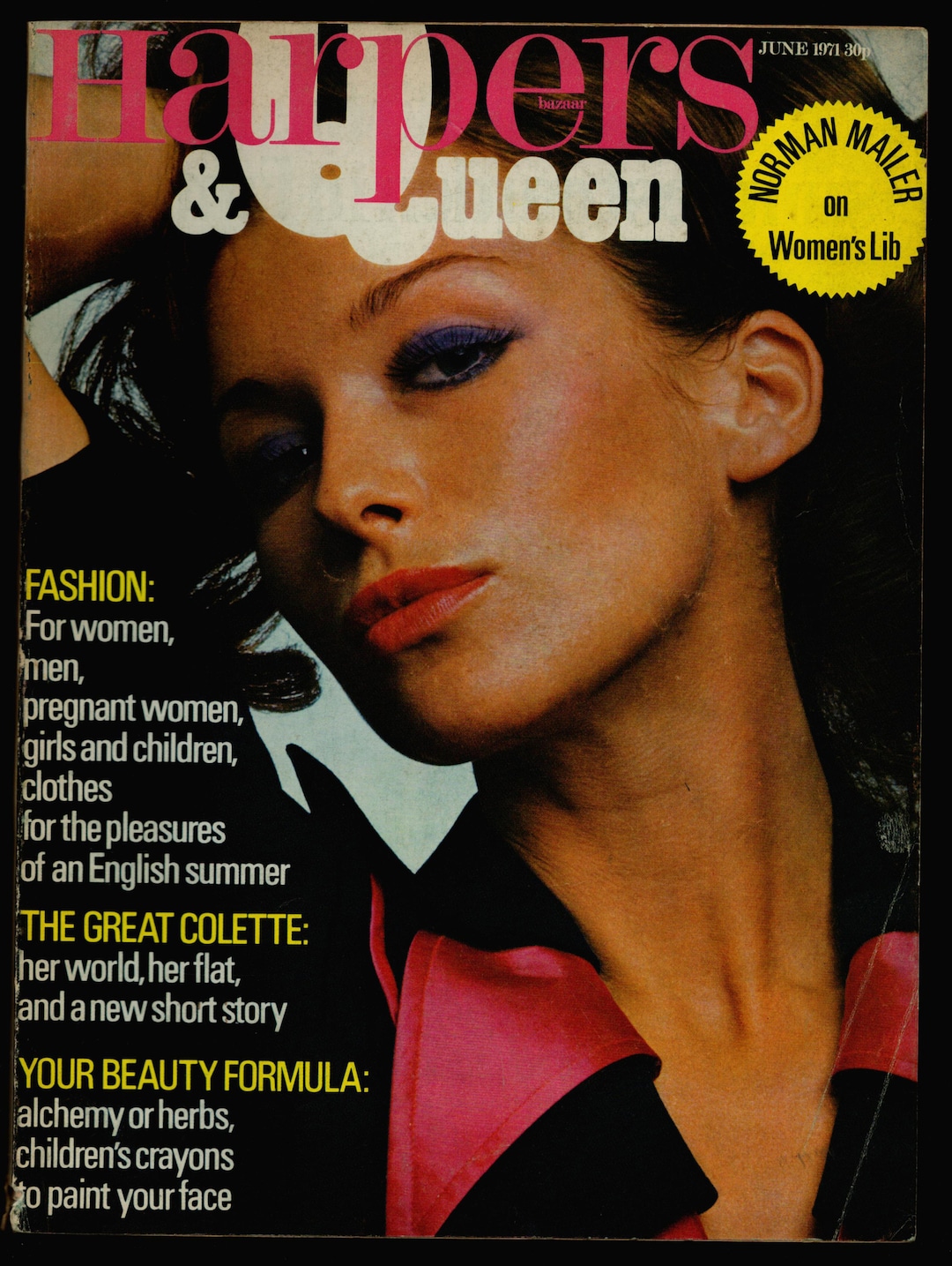 Harpers & Queen June 1971 Original Retro Vintage Fashion Magazine ...