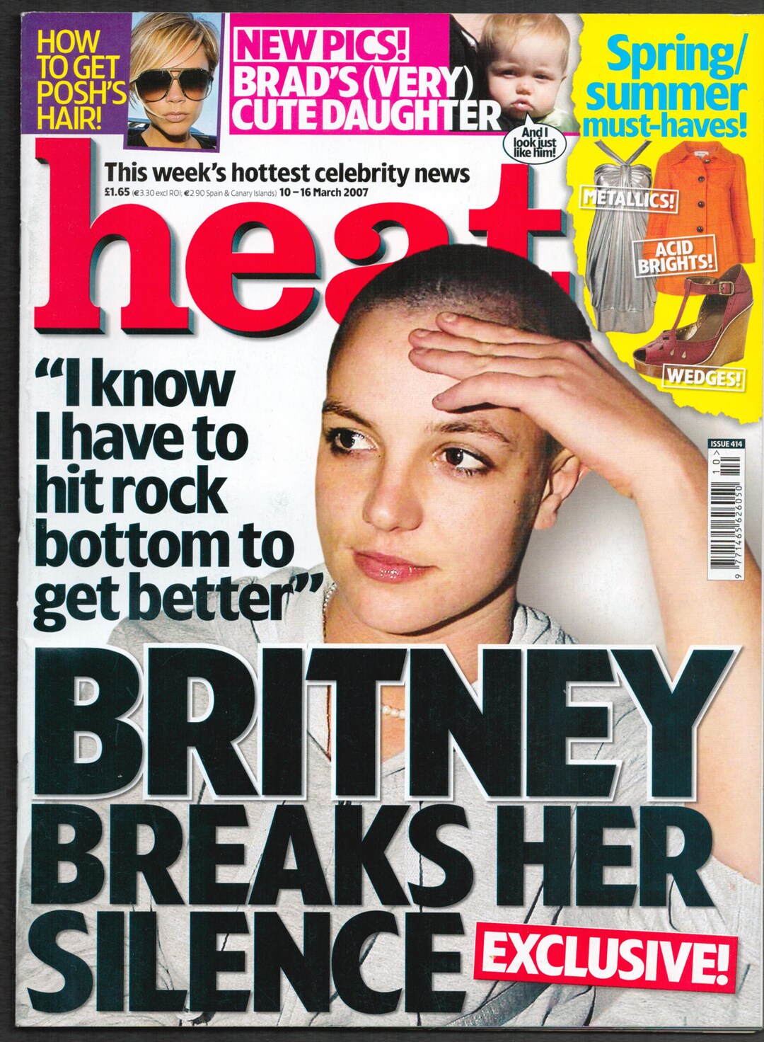 Heat March 10-16 2007 Original Weekly TV Listings Movies Magazine Gift ...