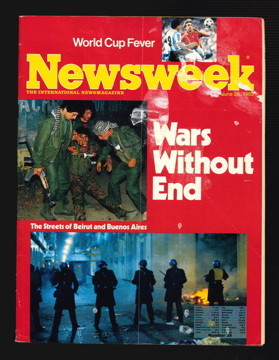 Newsweek Magazine June 28, 1982 Wars Without End, Beirut and Buenos ...
