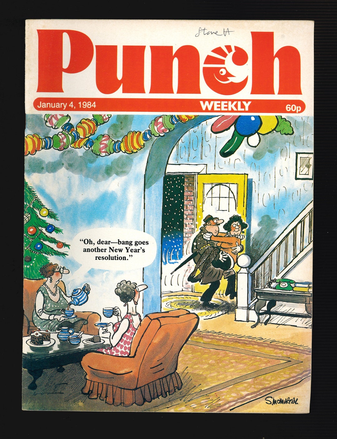 Punch Jan 1984 Bundle of 4 Copies Vintage Original Satire Magazine 40th ...