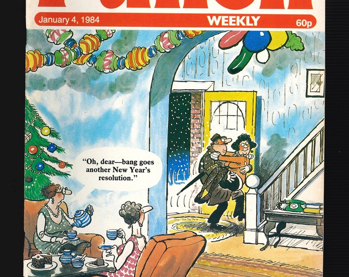 Punch Jan 1984 Bundle of 4 Copies Vintage Original Satire Magazine 40th ...