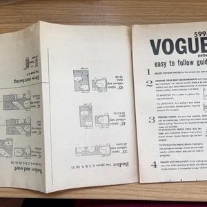 Vogue Pattern Original No 5995 Gift Birthday Present - Etsy