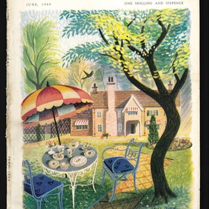 Ideal Home British Original Vintage Magazine 1949 Sheila Rusby Geoffrey ...