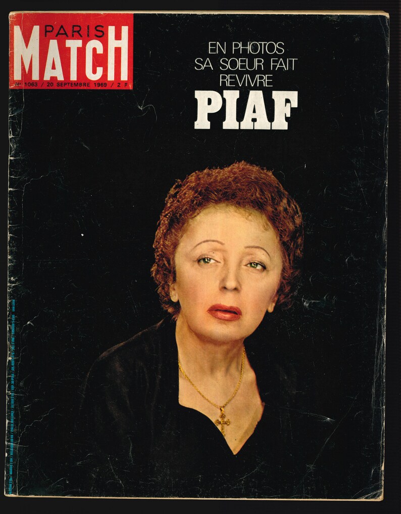 Paris Match July -sept 1969 Original Vintage Magazine - Etsy