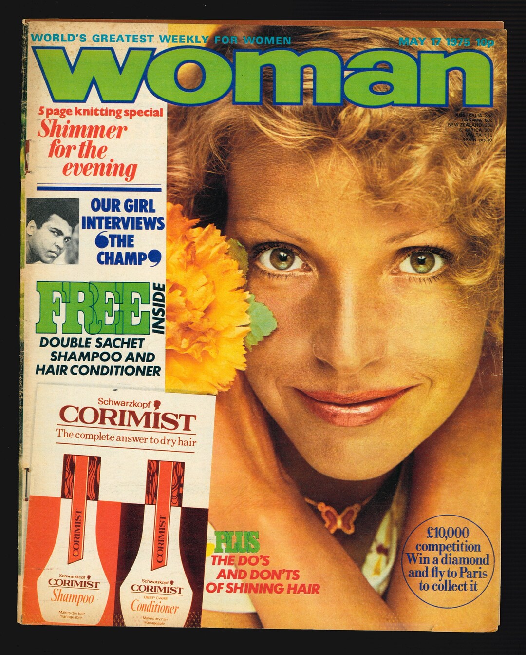 Woman May 17 1975 Vintage Magazine Fashion Beauty Cooking Muhammad Ali ...