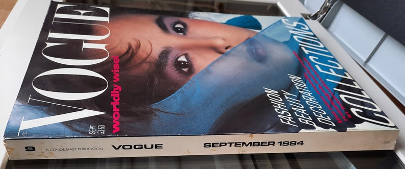 Vogue UK September 1984 Collection British Original Vintage Fashion ...