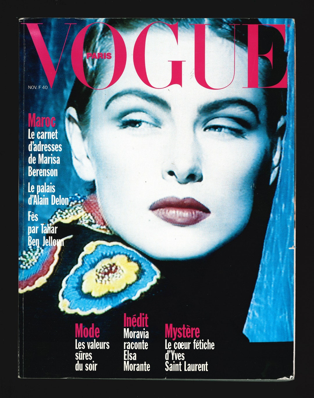 Vogue Paris Nov 1990 Original Vintage Fashion Magazine Ludmila Isaeva ...