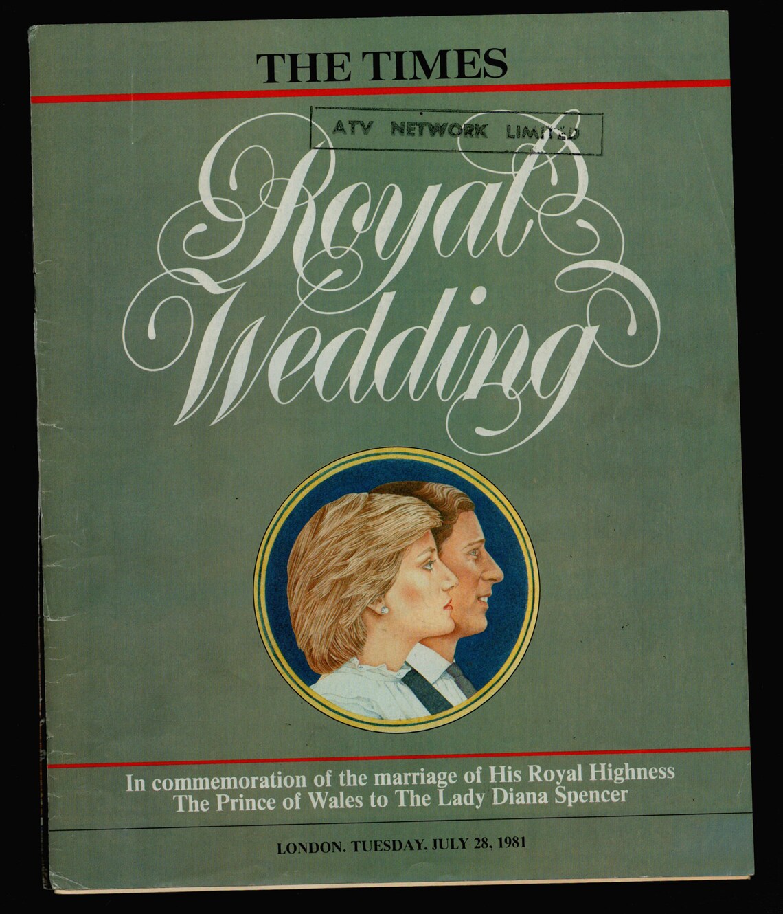 Royal Wedding Magazine Souvenir 1981 Princess of Wales Diana King ...