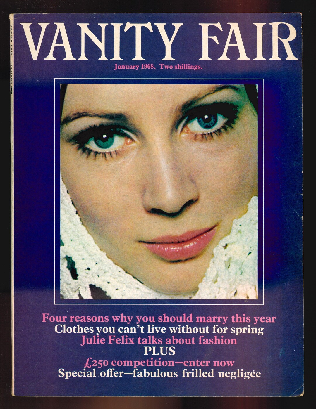 Vanity Fair Jan 1968 Rare Retro Vintage Original Fashion Etsy