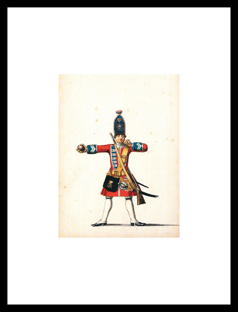 Bernard Lenn III the Granadiers Exercise of the Grande 1735 Original ...