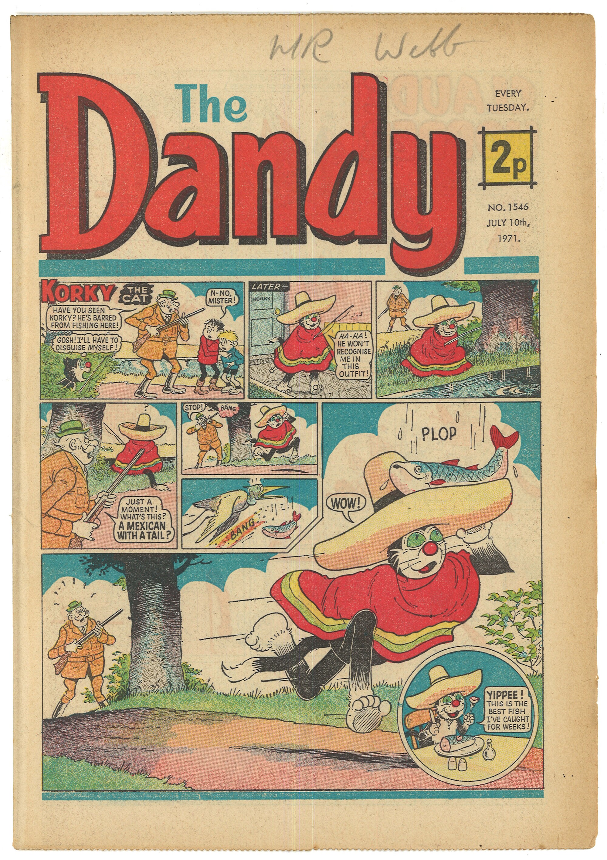 Dandy no 1546 July 10 1971 UK Original British Vintage Comics | Etsy
