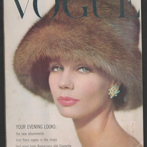 Vogue UK Early Oct 1960 Vintage Fashion Magazine Balenciaga Givenchy ...