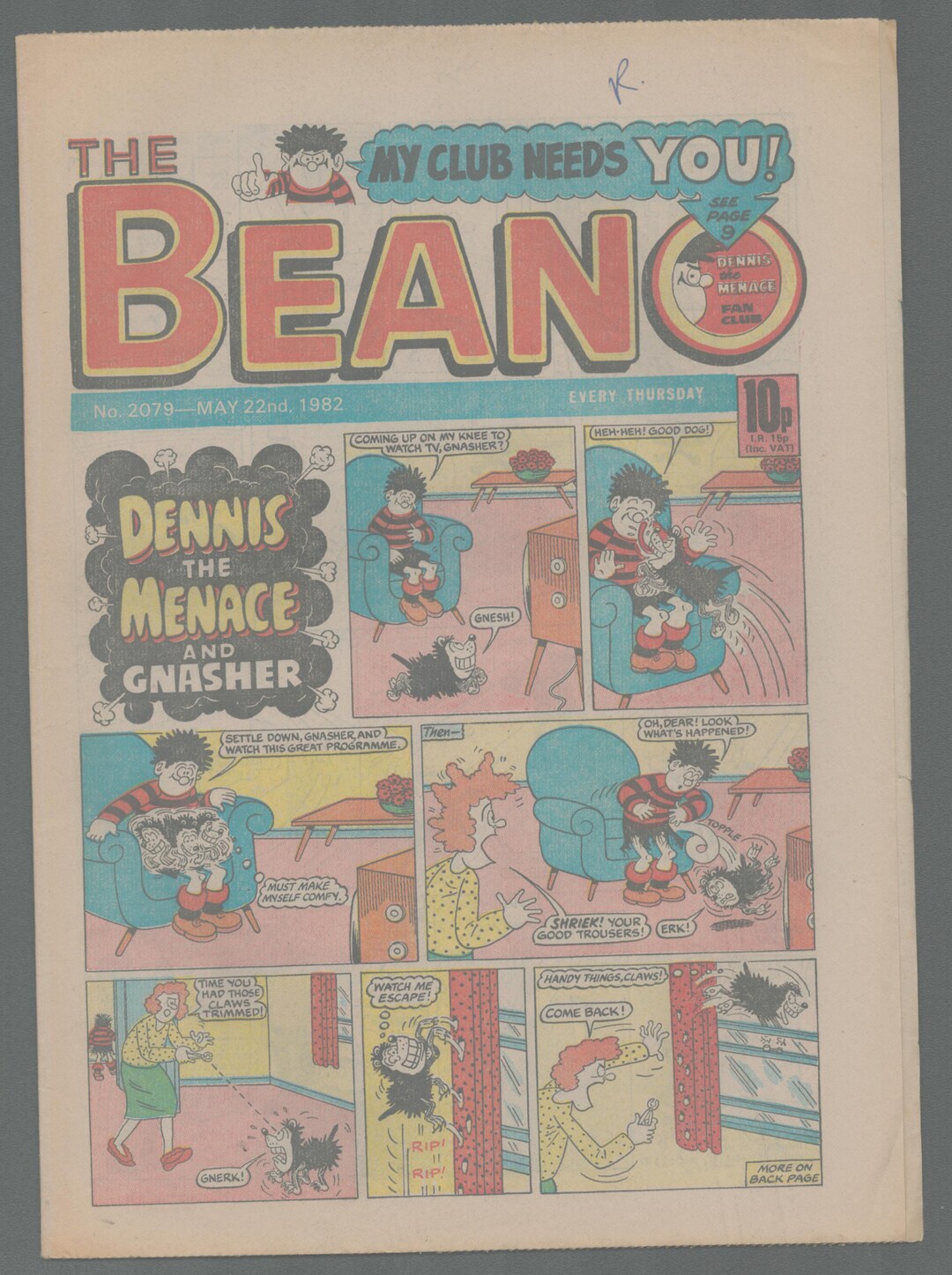 Beano No 2079 May 22 1982 UK Original British Vintage Comics Magazine ...