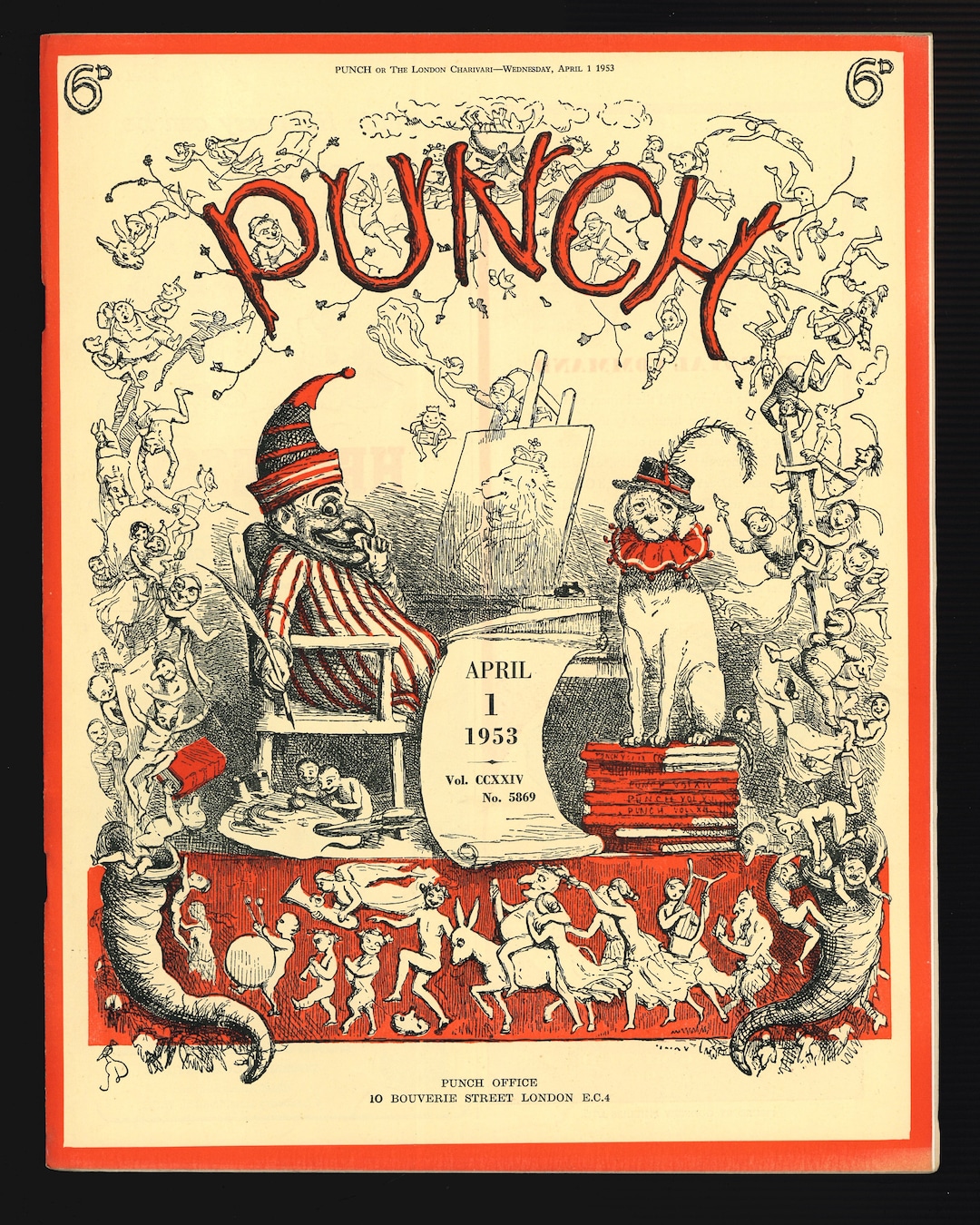 Punch April 1953 Bundle of 5 Copies Vintage Original Satire Magazine - Etsy