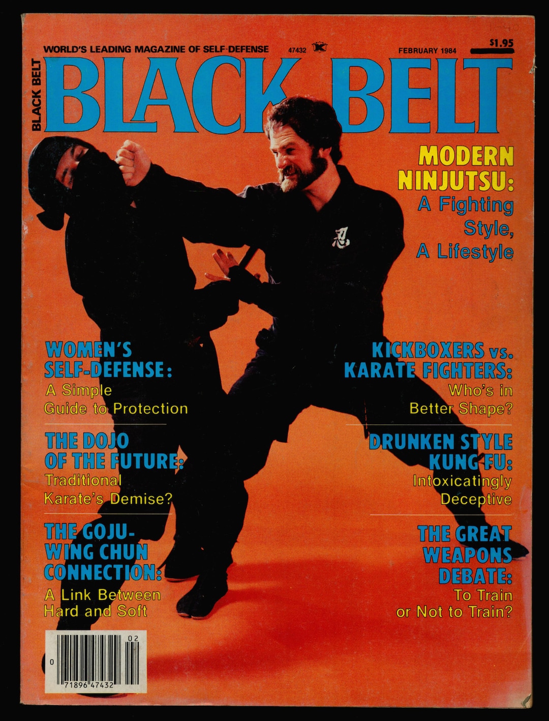 Black Belt Magazine of Self Defense Feb 1984 40th - Etsy