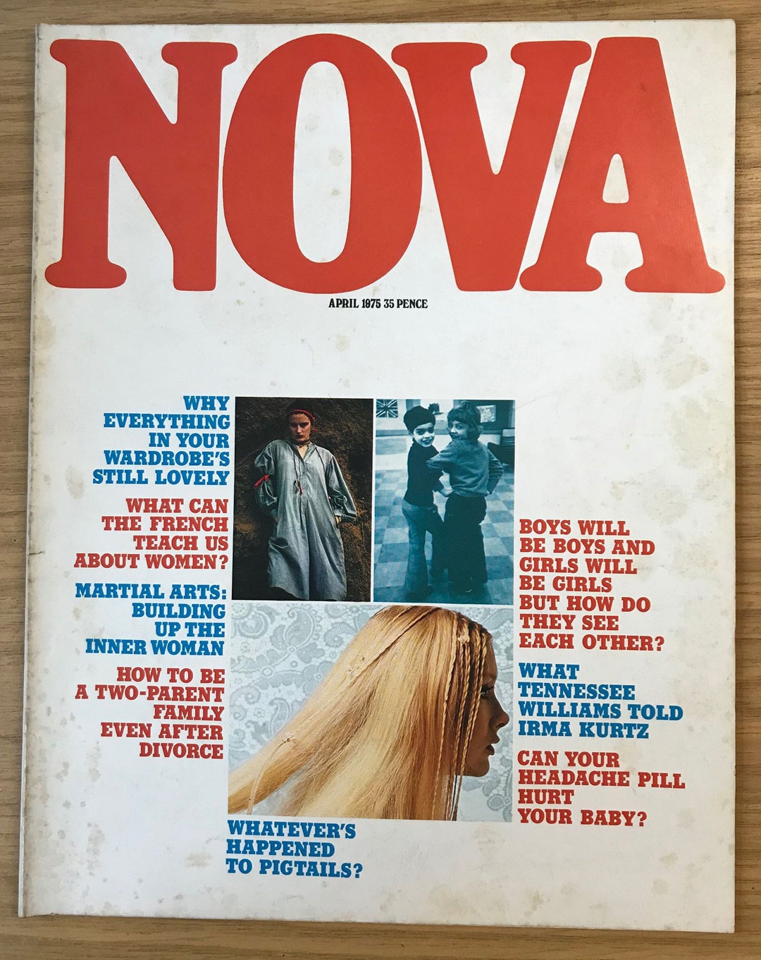 Nova April 1974 Original Women's Magazine Dennis Hackett Henri ...
