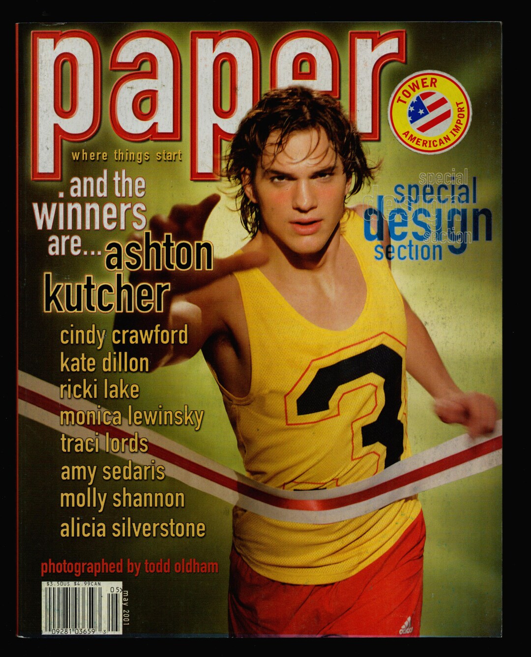 Paper May 2001 US American Original Pop Culture Fashion Magazine Cover ...