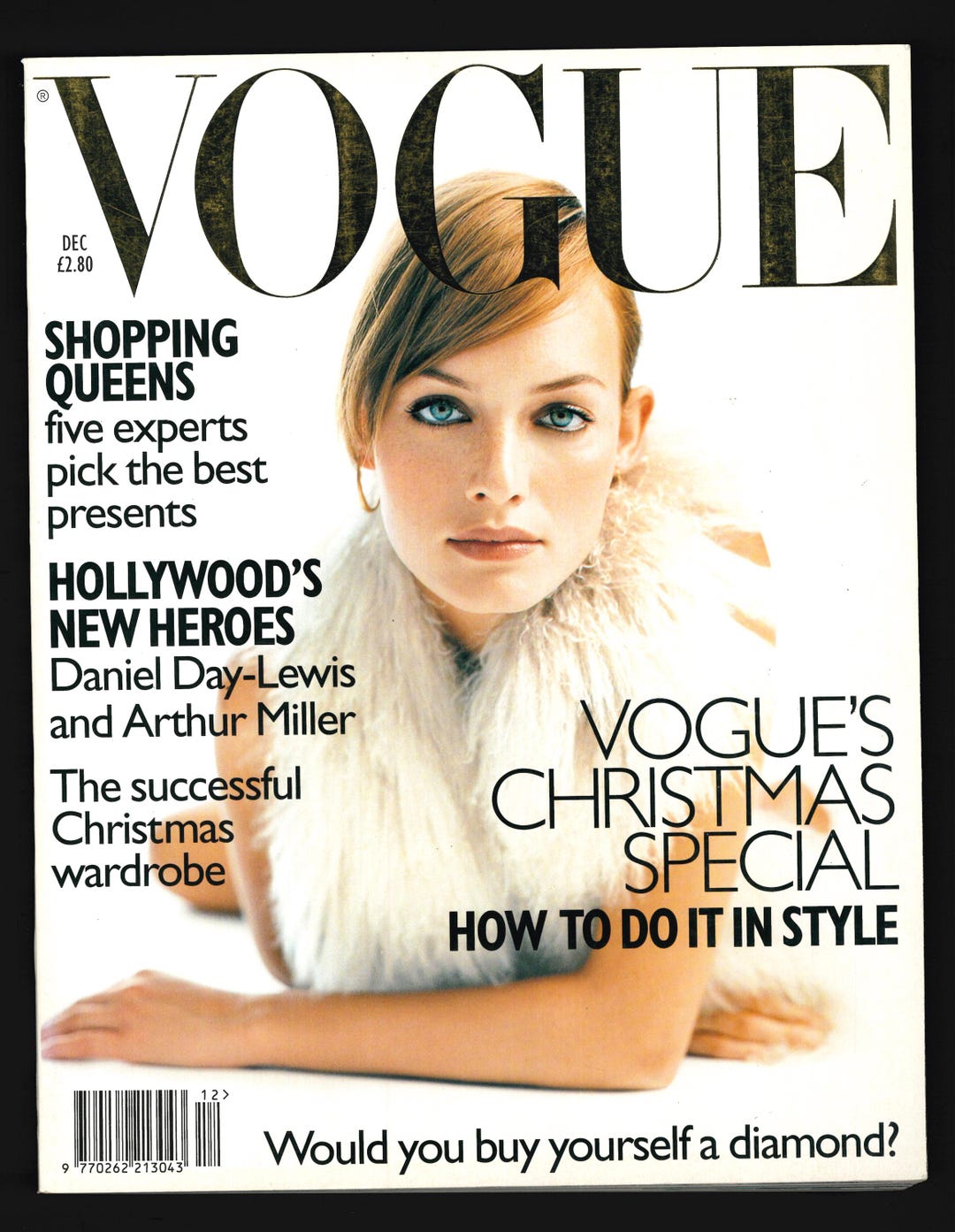 Vogue UK Dec 1996 British Original Fashion Magazine Cover : Amber ...