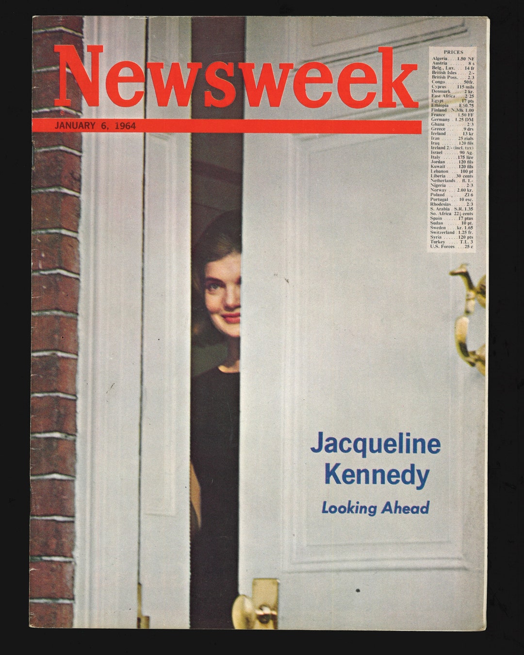 Newsweek Jan 6 1964 Original Vintage Magazine Jackie Kennedy 60th - Etsy
