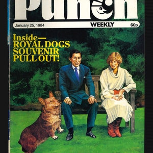 Punch Jan 1984 Bundle of 4 Copies Vintage Original Satire Magazine 40th ...
