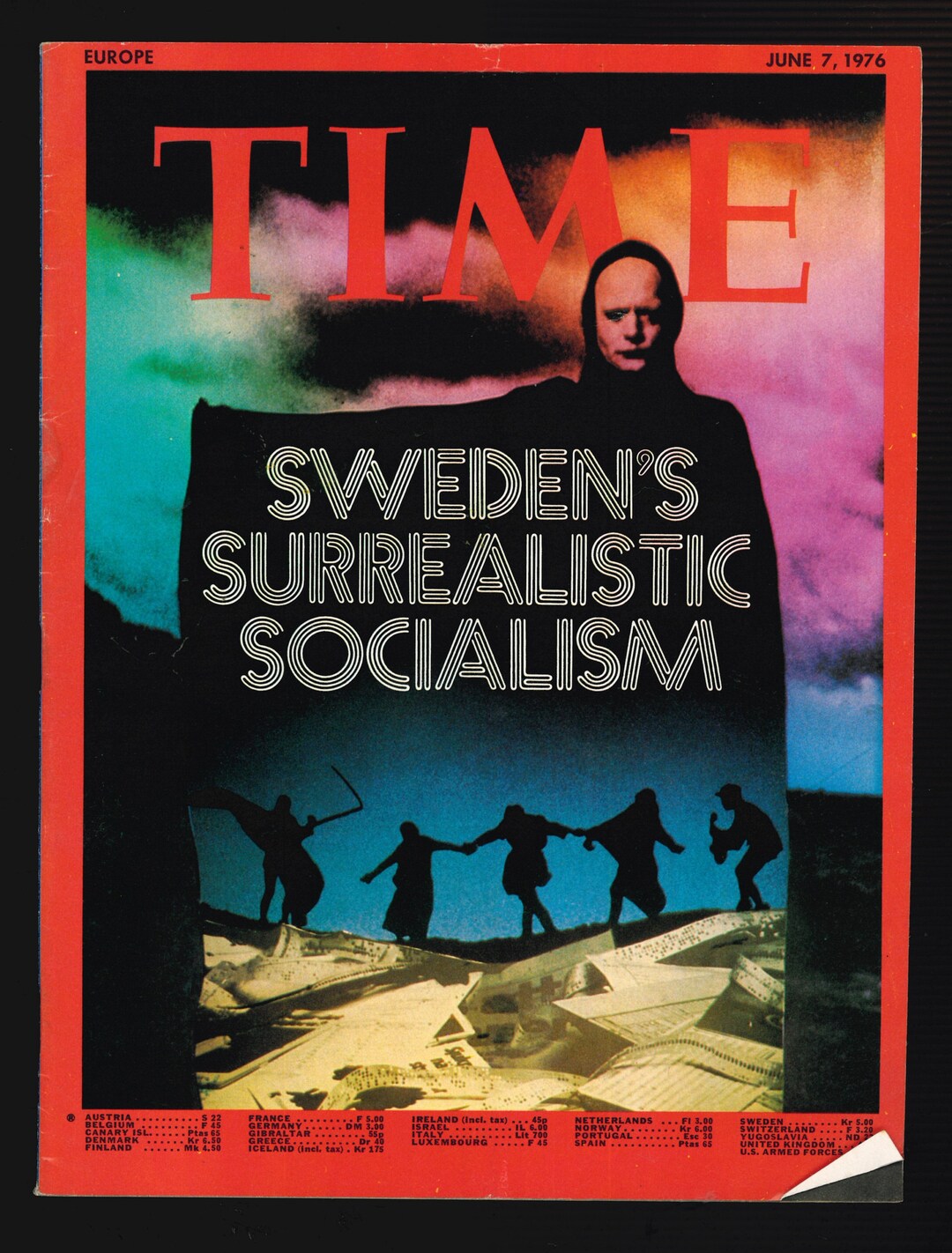 TIME JUNE 7 1976 Vintage Magazine Swedens Surrealistic Socialism - Etsy ...