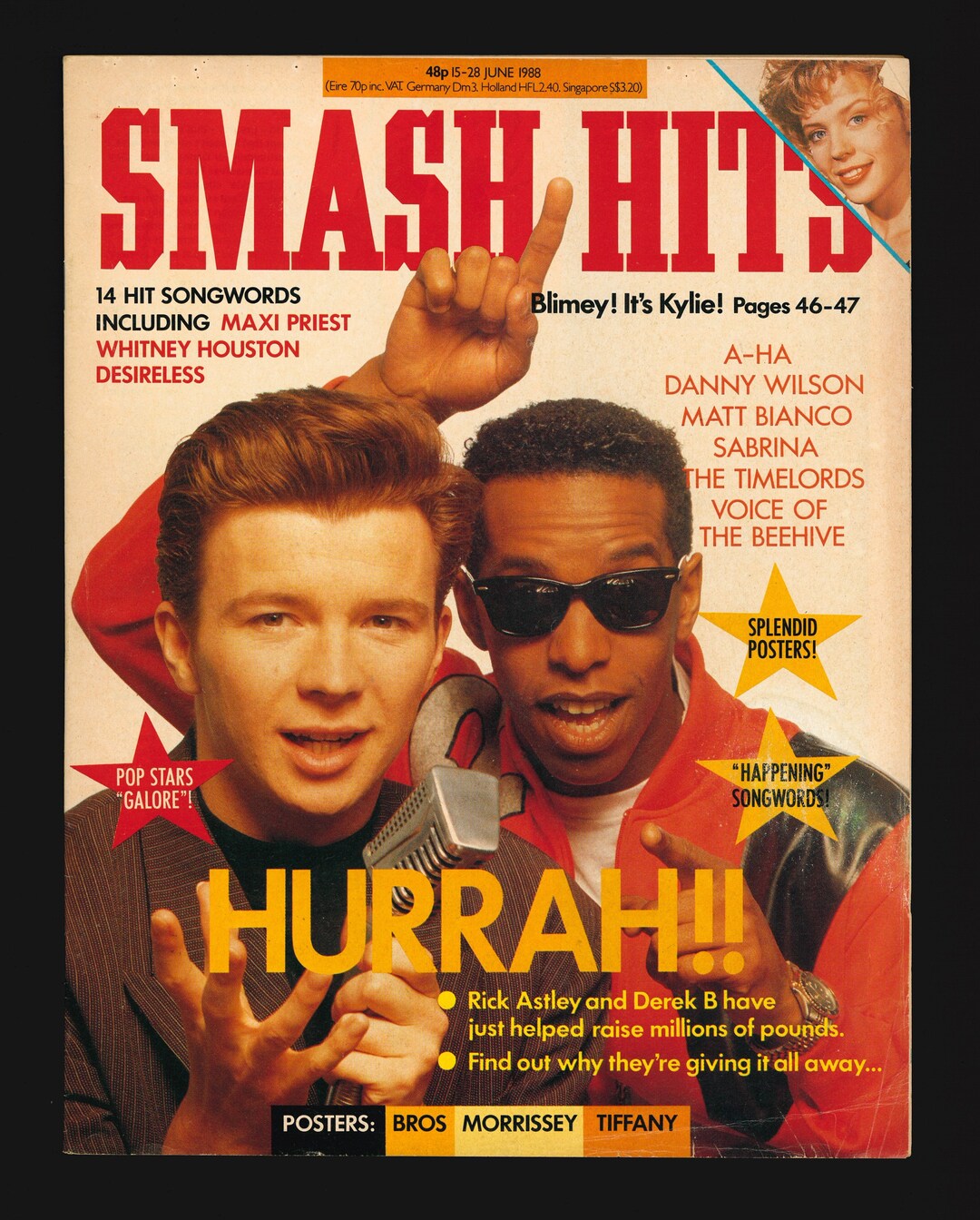 Smash Hits June 15-28 1988 Fortnightly British Original Vintage Music ...