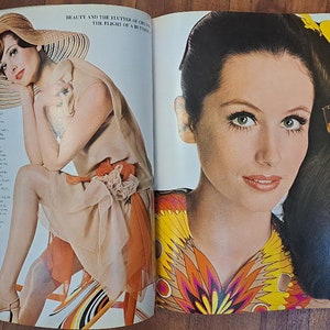 Vogue UK April 1st 1968 British Original Vintage Fashion Magazine ...