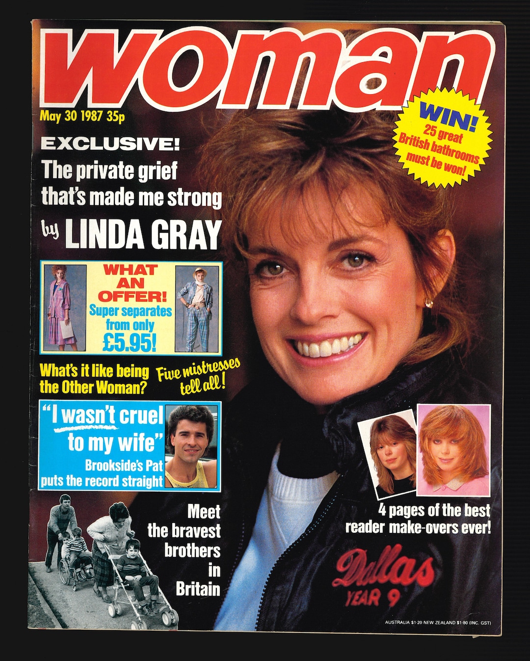 Woman May 30 1987 Vintage Magazine Fashion Beauty Cooking Linda Evans ...