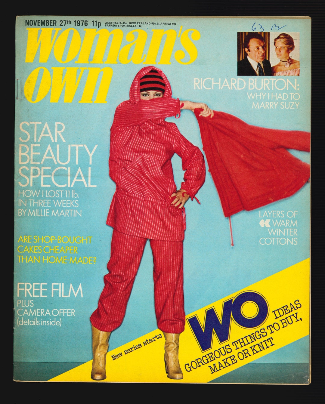 Woman's Own Nov 27 1976 Original British Vintage Weekly Women Magazine ...