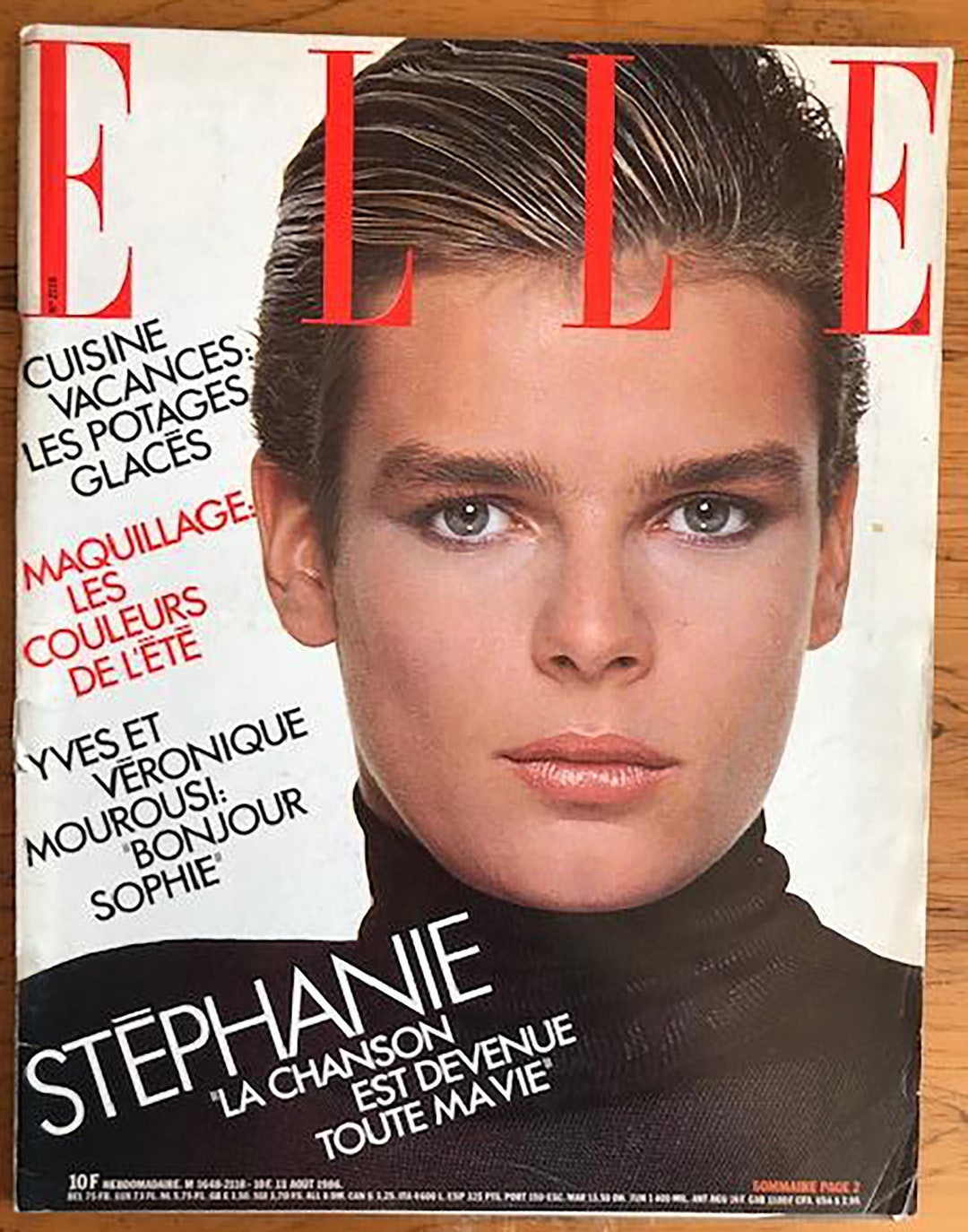 Elle No 2118 Aug 11 1986 French Paris Foreign Original Vintage Fashion ...