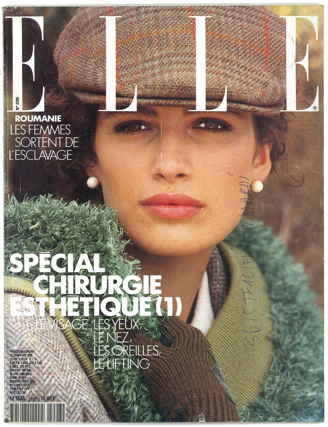 Elle French No 2298 Jan 22 1990 Paris Foreign Original Vintage Fashion ...