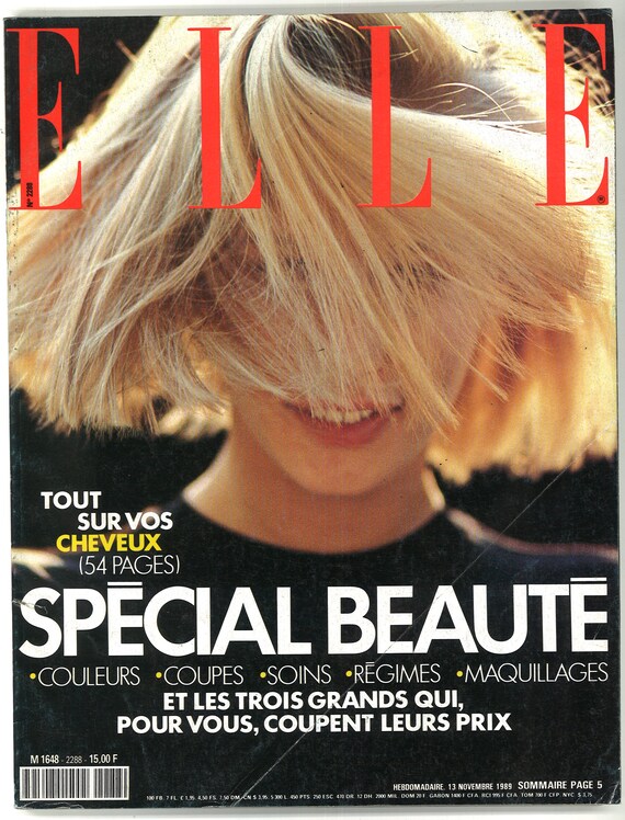 Elle French No 2288 Nov 13 1989 Paris Foreign Original Vintage - Etsy UK