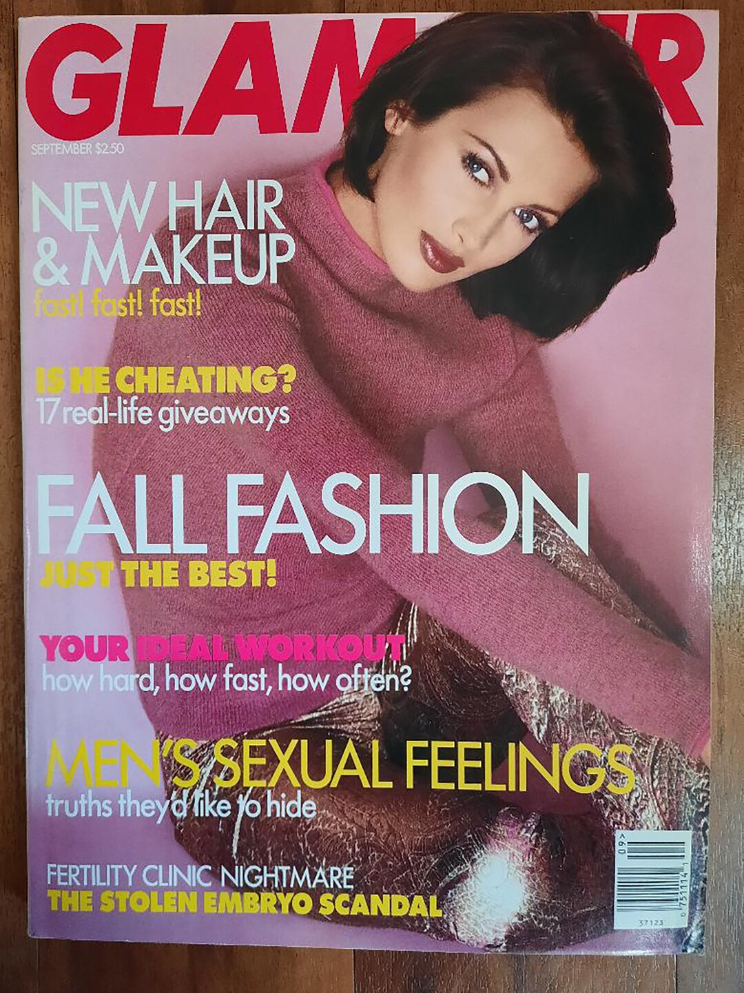 Glamour US Sept 1996 Original Vintage Fall Fashion Magazine Cover ...