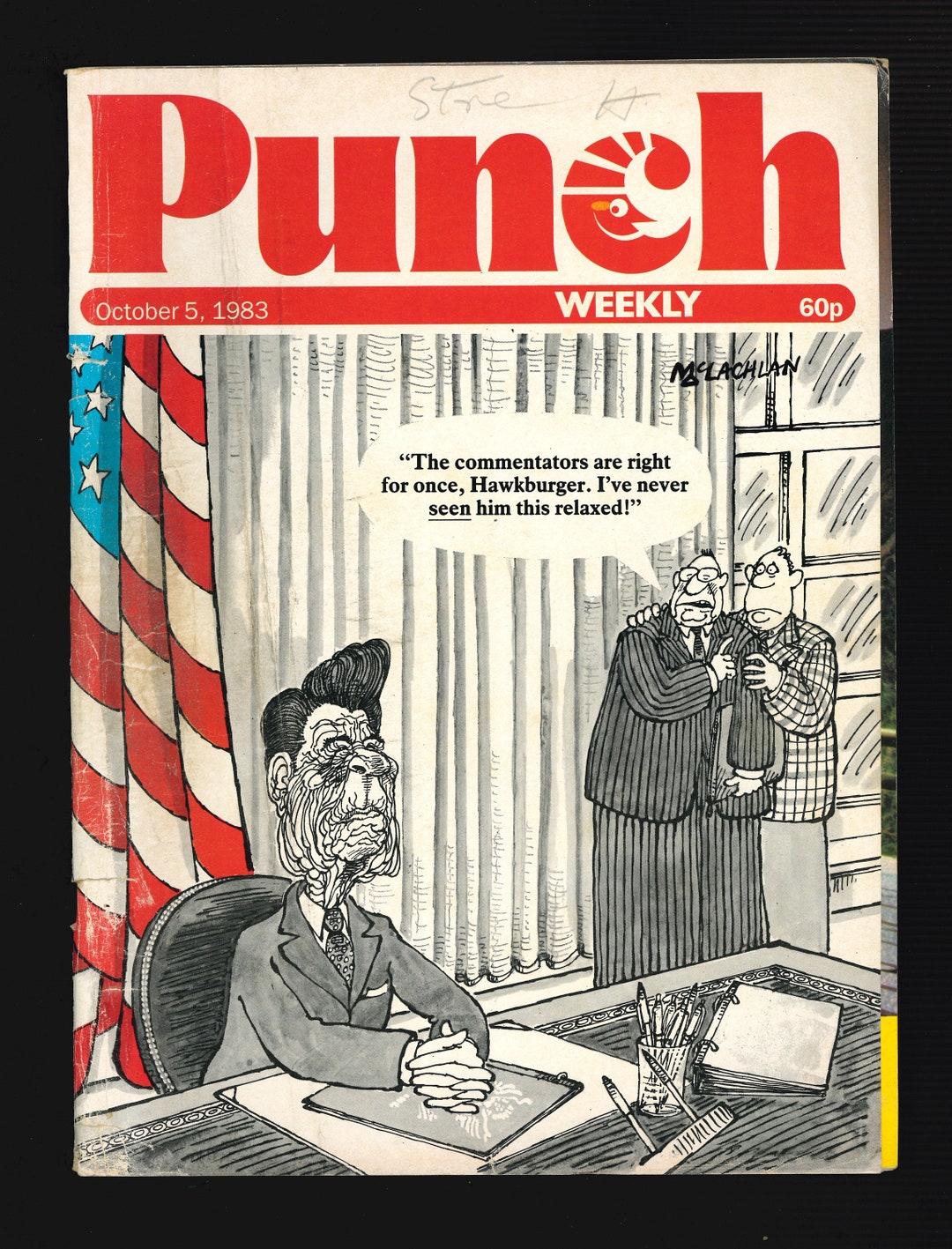 Punch Oct 1983 Bundle of 3 Copies Vintage Original Satire Magazine ...