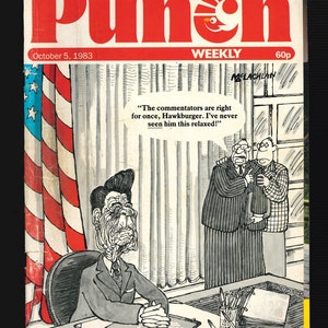 Punch Oct 1983 Bundle of 3 Copies Vintage Original Satire Magazine ...