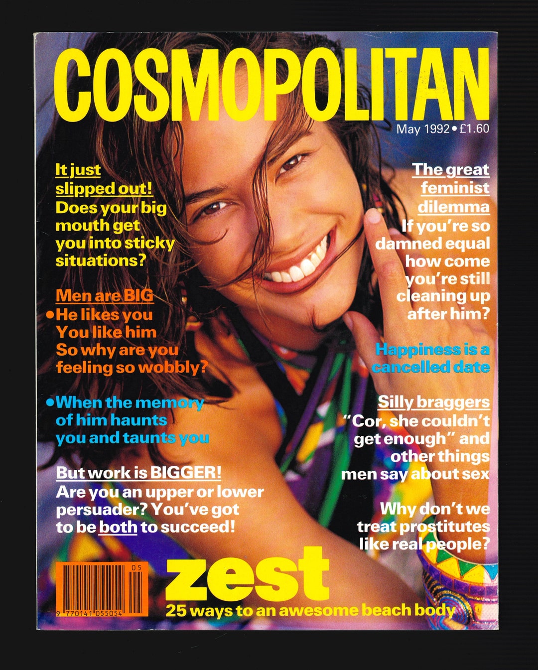 Cosmopolitan Magazine UK May 1992 - Etsy UK