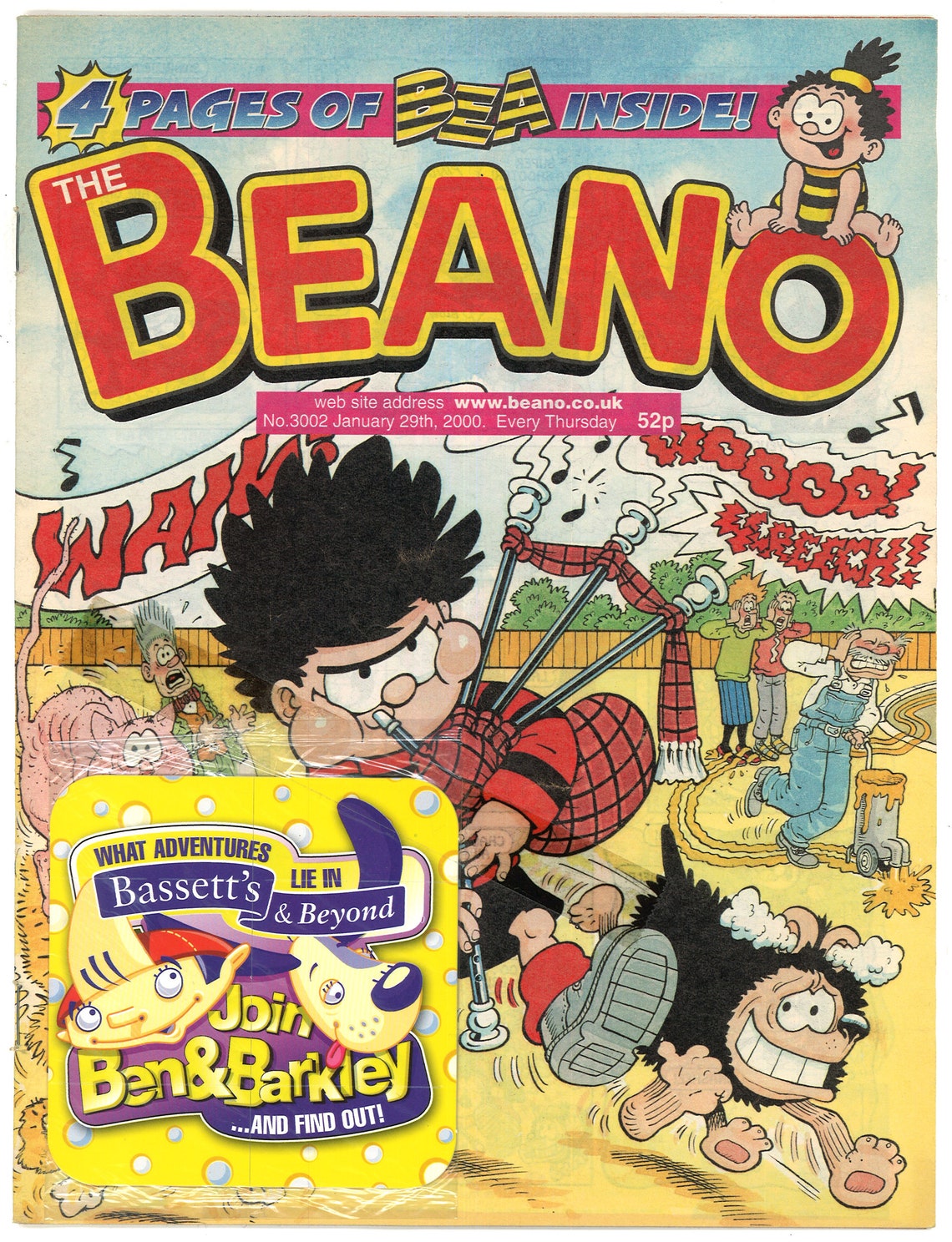 Beano No 3002 Jan 29 2000 UK Original British Vintage Comics - Etsy