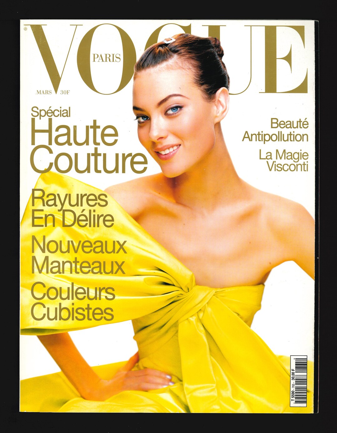 Vogue Paris March 1996 Original Vintage Fashion Magazine Special Haute ...