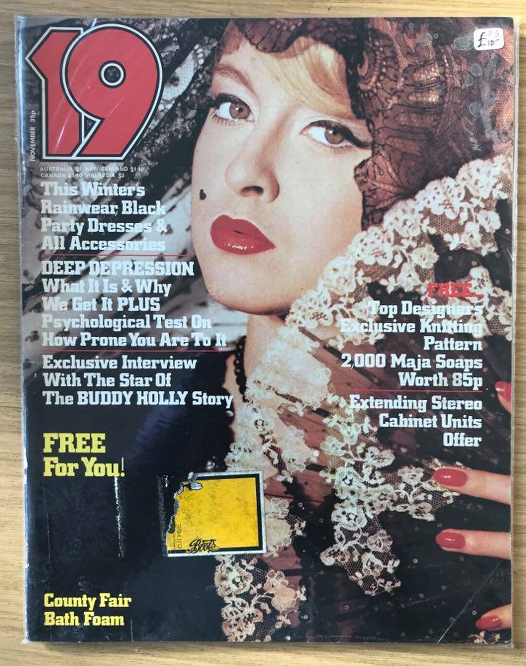 19 Magazine Nov 1978 British Original Rare Retro Vintage Fashion ...