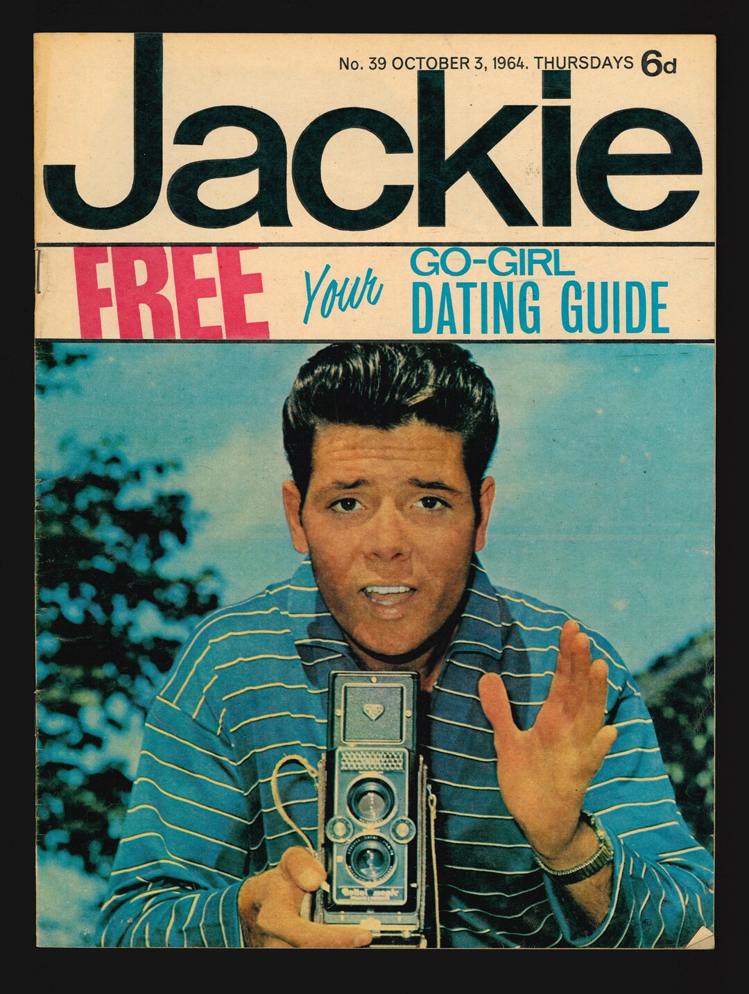 Jackie No 39 Oct 3 1964 Original Vintage Magazine Cover: Cliff Richard ...