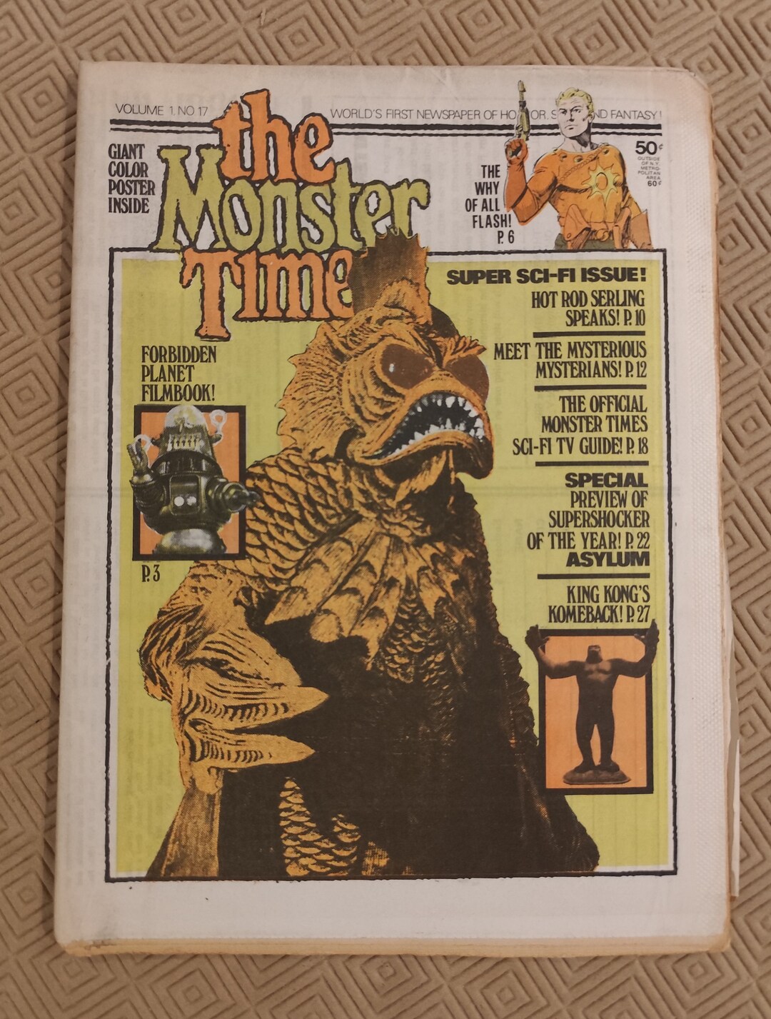 Monster Times Magazine Newspaper Vol. 1 Issue 17 Horror Sci Fi Films ...