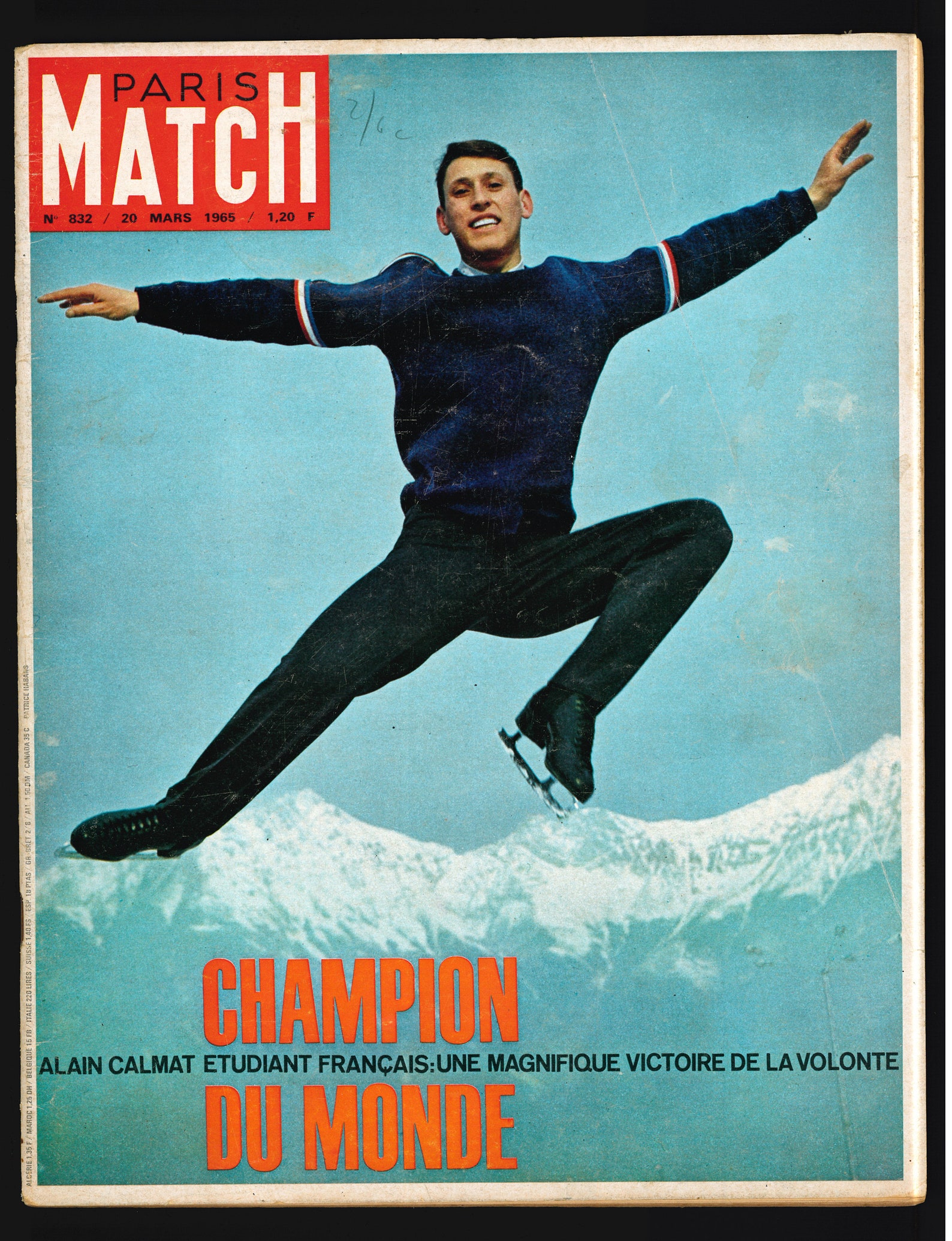 Paris Match Magazine March 1965 Alain Calmat Champion the World ...