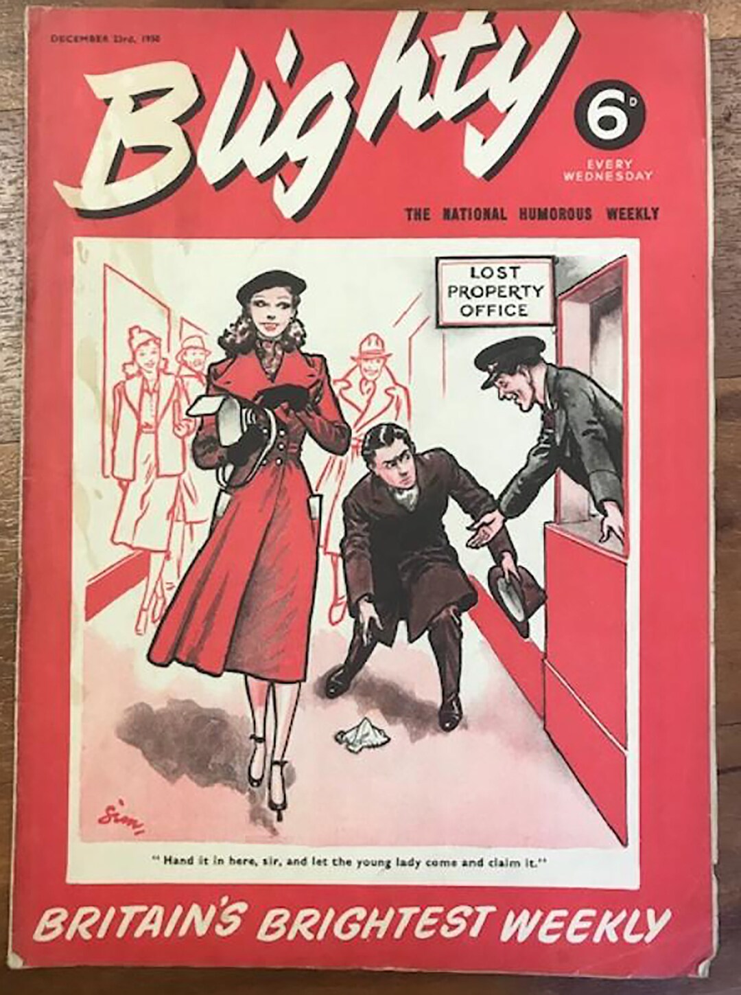 Blighty Dec 23 1950 Original Vintage Rare National Humorous Comics ...