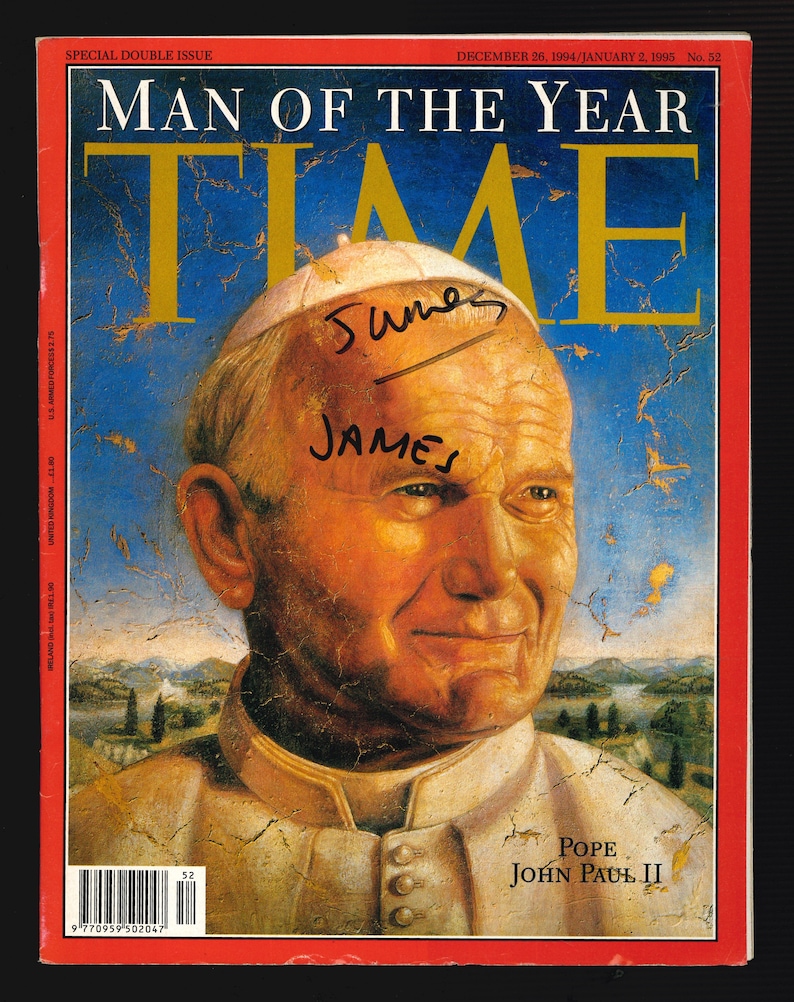 TIME Dec 26 1994 - Jan 2 1995 Vintage Magazine Pope John Paul II 30th ...