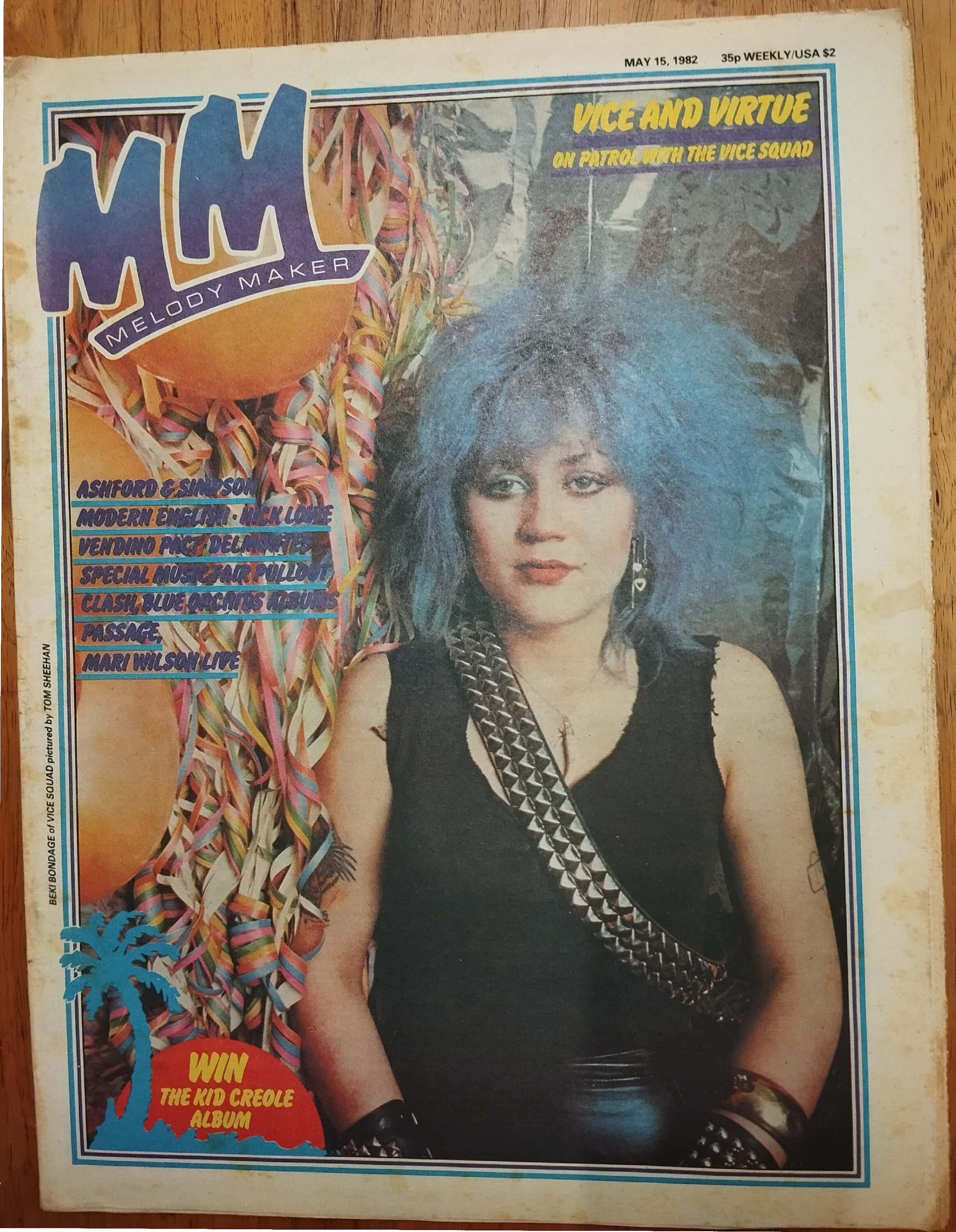 Melody Maker May 15 1982 British Pop Newspaper Vice & Virtue - Etsy
