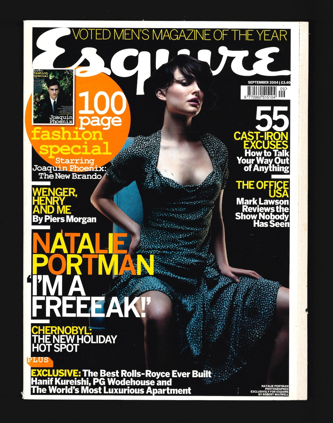 Esquire Magazine Sept 2004 Cover: Natalie Portman - Etsy
