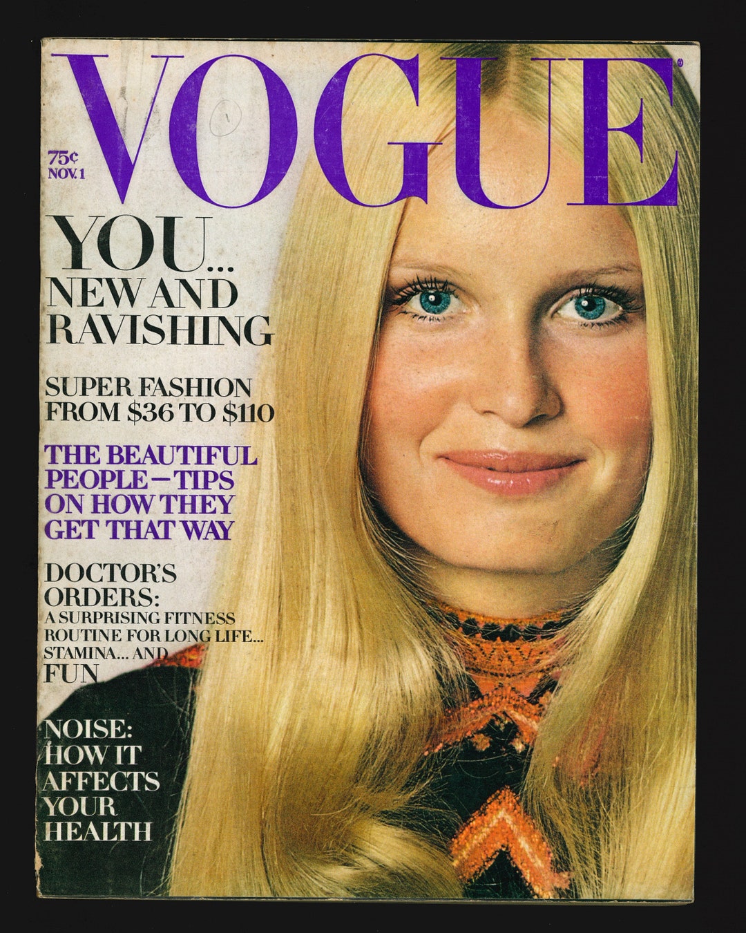 Vogue US Nov 1970 Original Vintage Fashion Magazine - Etsy